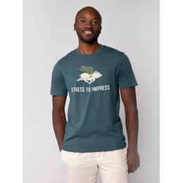wat? Apparel T-Shirt Stress to impress in Petrol | Gr.: 54