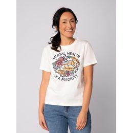 wat? Apparel T-Shirt Mental Health in Off White | Gr.: 40