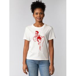 wat? Apparel T-Shirt Cowgirl in Off White | Gr.: 36