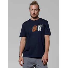 wat? Apparel T-Shirt Roses are red in Dunkelblau | Gr.: 50