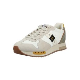 Blauer USA Sneaker in Wei&szlig;/Beige | Gr.: 43