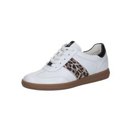 Caprice Sneaker in Wei&szlig;/Braun | Gr.: 37,5