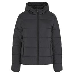 Urban Classics Ladies Short Puffer Jacket With Hood in black | Gr.: M