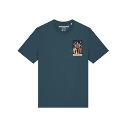 wat? Apparel T-Shirt Tarot The Chariot in Petrol | Gr.: 46