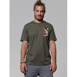 wat? Apparel T-Shirt Tarot The Lovers in Khaki | Gr.: 50