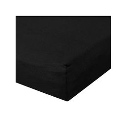 BettwarenShop Spannbettlaken Ultra-Stretch in schwarz | Gr.: 200x220 cm - 200x240 cm