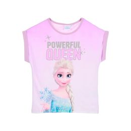 Die Eisk&ouml;nigin Disney Die Eisk&ouml;nigin Anna und Elsa T-Shirt in rosa | Gr.: 116