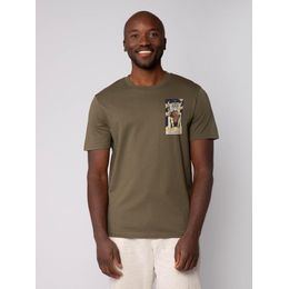 wat? Apparel T-Shirt Tarot The Emperor in Khaki | Gr.: 48