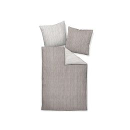 Janine Bettw&auml;sche 1er Pack in Braun/Beige | Gr.: 160x210 cm (65x100 cm)