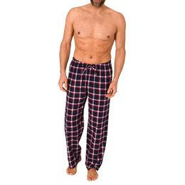 Normann Flanell Schlafanzug Pyjama Hose Karo - 76575 in rot | Gr.: 50