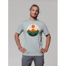 wat? Apparel T-Shirt Geometric Landscape 2 in Aloe | Gr.: 50