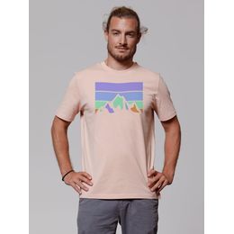 wat? Apparel T-Shirt Retro Landscape in Fraiche Peche | Gr.: 48