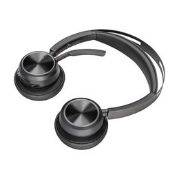 Plantronics VOYAGER FOCUS 2 UC Kopfh&ouml;rer Noise cancelling wireless mit Mikrofon - Schwarz