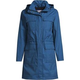 LANDS' END 3-in-1-Wachsjacke aus Baumwollmix, Damen,  Blau, by Lands' End