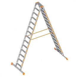 Layher Stufenstehleiter TOPIC 1043 - 2x14 Stufen