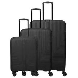 Travelite AIR STRIPE Trolley 4-Rollen L/M exp./S Black