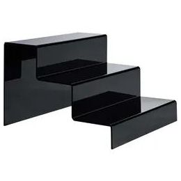 Deko Treppe, Acryl, 300 x 215 x 333 mm | schwarz | 3-stufig, Acryl (PMMA)