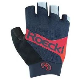 Roeckl Iseo Fahrrad-Handschuh Kurzfinger - schwarz/ rot - 7,5