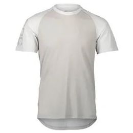 POC MTB Pure Tee kurzarm Herren Jersey - Granite Grey/Hydrogen White - S
