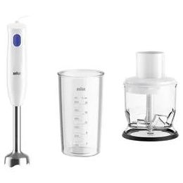 Braun Stabmixer Set MQ10.201.M 450Watt wei&szlig;/blau
