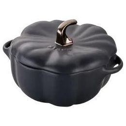 Staub Ceramique Cocotte 15 cm, K&uuml;rbis, Schwarz, Keramik