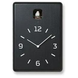 Lemnos Wanduhr CUCU / black