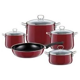 Riess Topfset Emaille-Set 5-tlg. Rosso