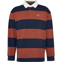 Barbour Rugby-Polo Broome Navy/Rust (Gr&ouml;&szlig;e: XL)