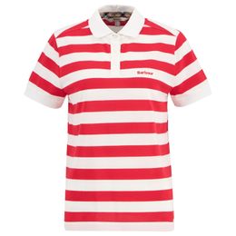 Barbour Streifenpolo Ashbourne Poppy Red Stripe (Gr&ouml;&szlig;e: 8)