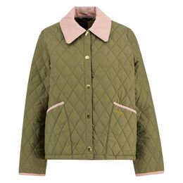 Barbour Steppjacke Icons Cropped Liddesdale Bleached Olive/Ancient/Gardenia (Gr&ouml;&szlig;e: 8)