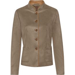WHITE LABEL Stehkragenjacke Beige (Gr&ouml;&szlig;e: 42)