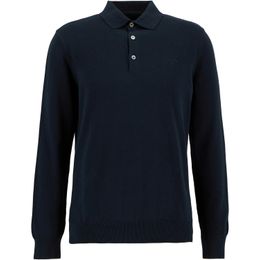 Barbour Langarm-Poloshirt Pima Cotton Navy (Gr&ouml;&szlig;e: M)