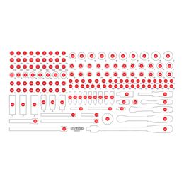 KS Tools Leere Schaumstoffeinlage zu 813.0156 (813.0156-97)