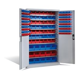 C+P Magazinschrank Acurado, H1950xB1200xT500mm, Front Lichtgrau, Korpus Lichtgrau (8931-502) ; C + P M&ouml;belsysteme (8931-502|S10071)
