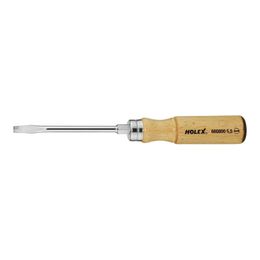 HOLEX Schraubendreher mit Holzheft Schneidenbreite 5,5 mm (660800 5,5)