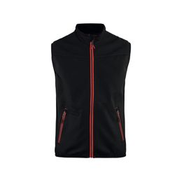 BLAKL&Auml;DER Blakl&auml;der Softshell Weste Service Plus, schwarz / rot, Unisex-Gr&ouml;&szlig;e: L (385025169956L)