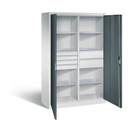 C+P Werkzeugschrank Acurado, H1950xB1200xT500mm, Front Anthrazitgrau, Korpus Lichtgrau (8931-3041) ; C + P M&ouml;belsysteme (8931-3041|S10201)