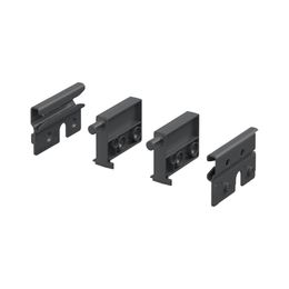 Hettich Tablarbodenarretierung, Set, anthrazit, links und rechts (9257727)