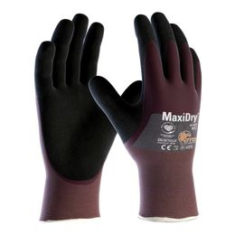 Handschuhe MaxiDry&reg; 56-425 Gr.10 lila/schwarz Nyl.EN 388 PSA II ATG (2372-10)