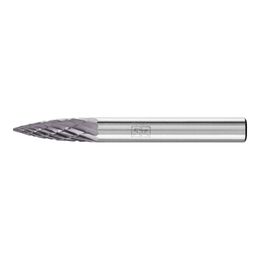Pferd TOOLS Hartmetall Fr&auml;sstift Spitzbogen SPG &Oslash; 06x18mm Schaft-&Oslash; 6mm Z3P universal mittel kreuzverzahnt HICOAT (21122524)