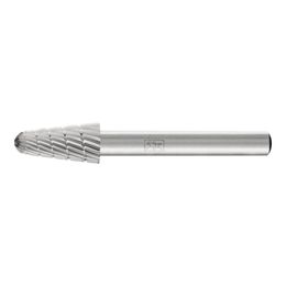 Pferd TOOLS HSS Fr&auml;sstift Rundkegelform L &Oslash; 10x20mm Schaft-&Oslash; 6 mm Z 3 universal mittel fein Spanbrecher (22450136)