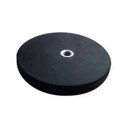 Flachgreifermagnet Set 2-teilig mit Gewindebuchse flach, Neodym,⌀ 66 mm ; Industrial Quality Supplies (085931 66)