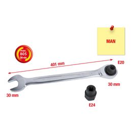 KS Tools MAN Bremssattelstecknuss-Satz, 3-tlg. (450.0360)