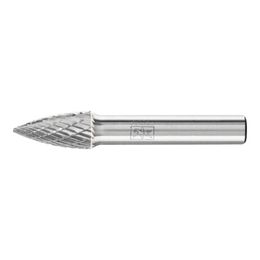 Pferd TOOLS Hartmetall Fr&auml;sstift Spitzbogen SPG &Oslash; 10x20mm Schaft-&Oslash; 8 mm Z3P universal mittel kreuzverzahnt (21122628)