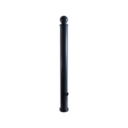 Schake Absperrstilpfosten Typ 474UZB, umlegbar + Profilzylinder, &Oslash; 76mm + Kugelkopf, beschichtet,)