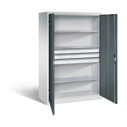 C+P Werkzeugschrank Acurado, H1950xB1200xT600mm, Front Anthrazitgrau, Korpus Lichtgrau (8932-5030) ; C + P M&ouml;belsysteme (8932-5030|S10076)