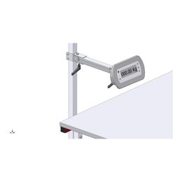 Rocholz SYSTEM 2000 Halter f&uuml;r Waagenanzeige am Einzelgelenkarm 1x325 mm aus HR-Profilrohr (209204)