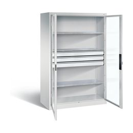 C+P Werkzeugschrank Acurado, H1950xB1200xT600mm, Front Lichtgrau, Korpus Lichtgrau (8932-5530) ; C + P M&ouml;belsysteme (8932-5530|S10049)