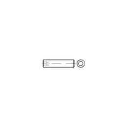 ISO 4026 Gewindestifte mit Kegelkuppe & Innensechskant A 1/A 2 M 8 x 40 rostfreiei A 1/A 2 S ; Industrial Quality Supplies (040269100080040)