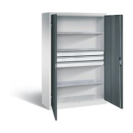 C+P Werkzeugschrank Acurado, H1950xB1200xT500mm, Front Anthrazitgrau, Korpus Lichtgrau (8931-5030) ; C + P M&ouml;belsysteme (8931-5030|S10087)